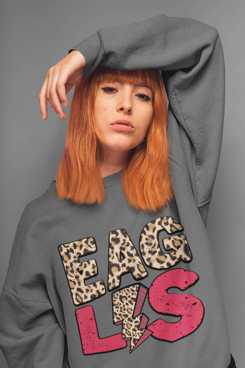 Eagles Png Leopard Lightning Bolt Distressed Retro Vintage Letters Files Digital Print ...