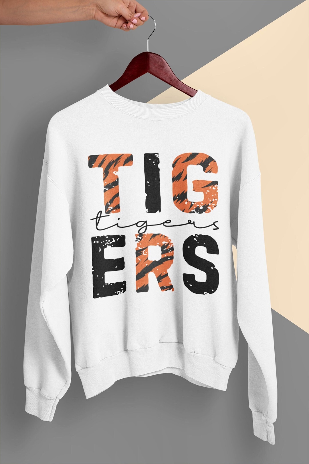 Tigers Png Distressed Retro Vintage Letters Files Digital Tiger Print ...