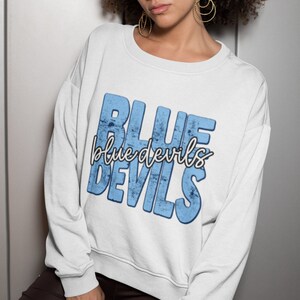 Blue Devils Png Distressed Retro Vintage Letters Files Digital Blue ...