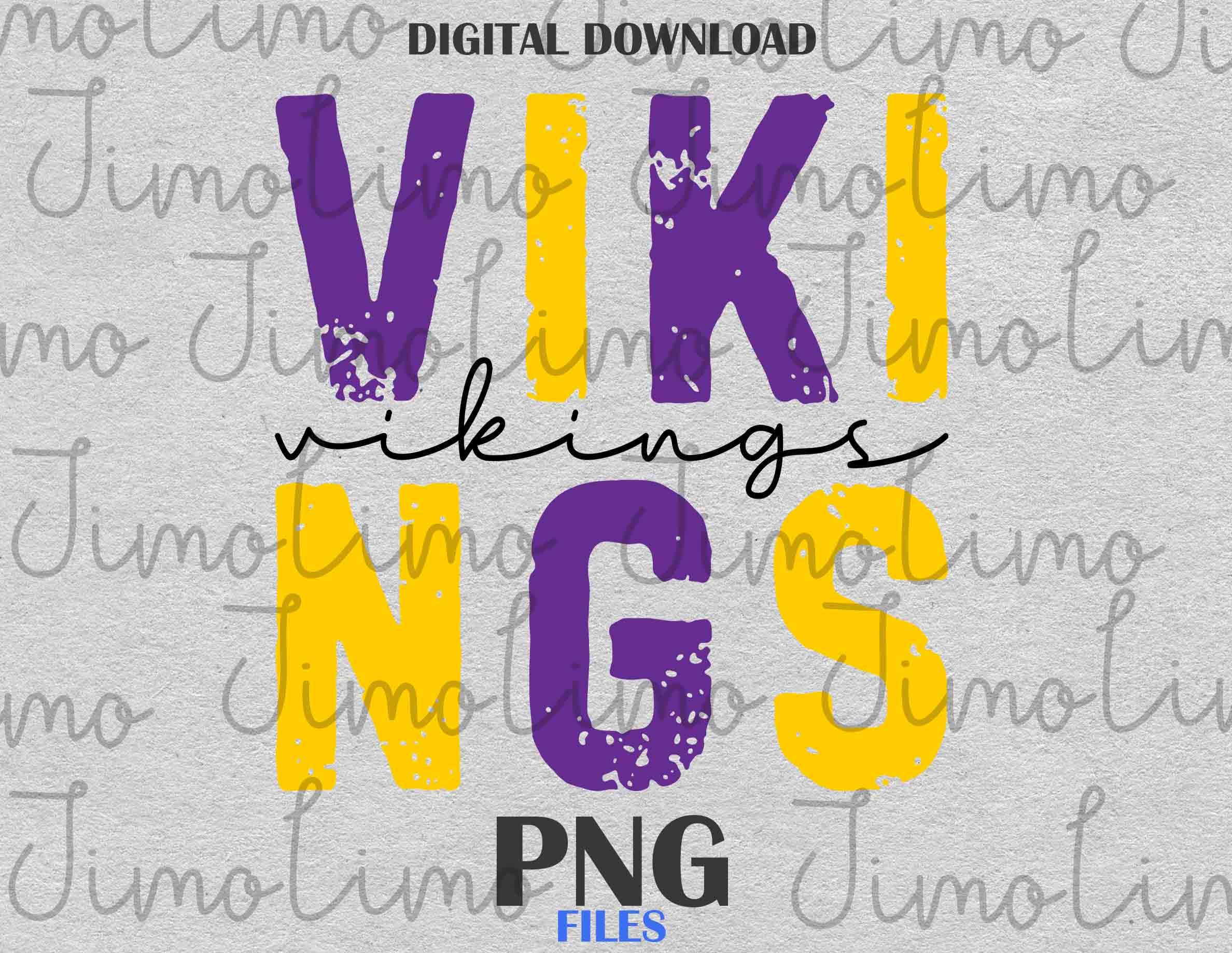 Vikings Png Distressed Retro Vintage Letters Files Viking Digital Print Sublimation Sport Design ...