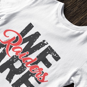 We Are Raiders Png Distressed Retro Vintage Letters Files Raider Png ...