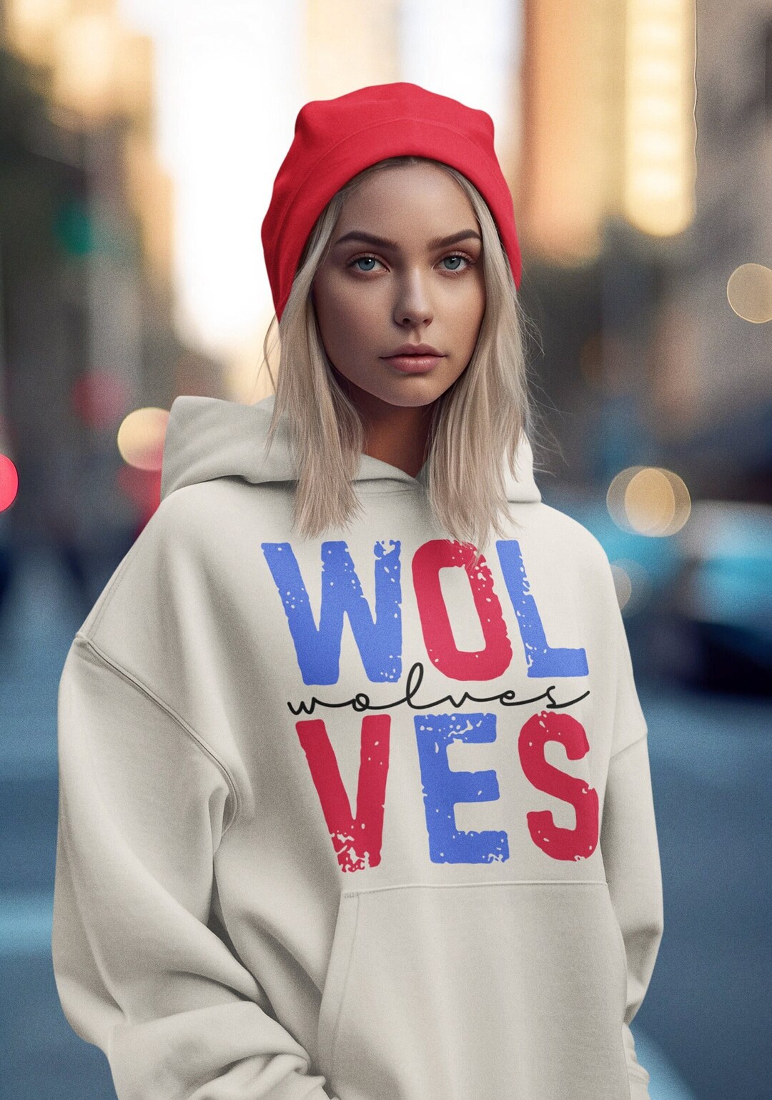 Wolves Png Distressed Retro Vintage Letters Files Wolves Digital Print ...