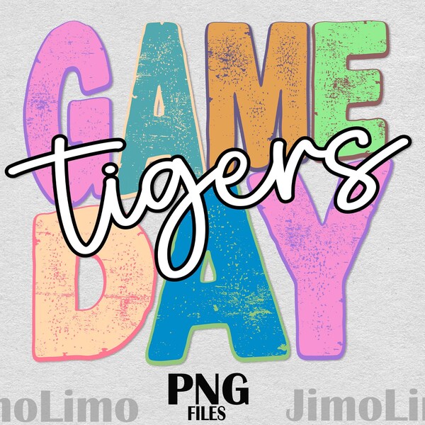 Game Day Tiger Png - Etsy