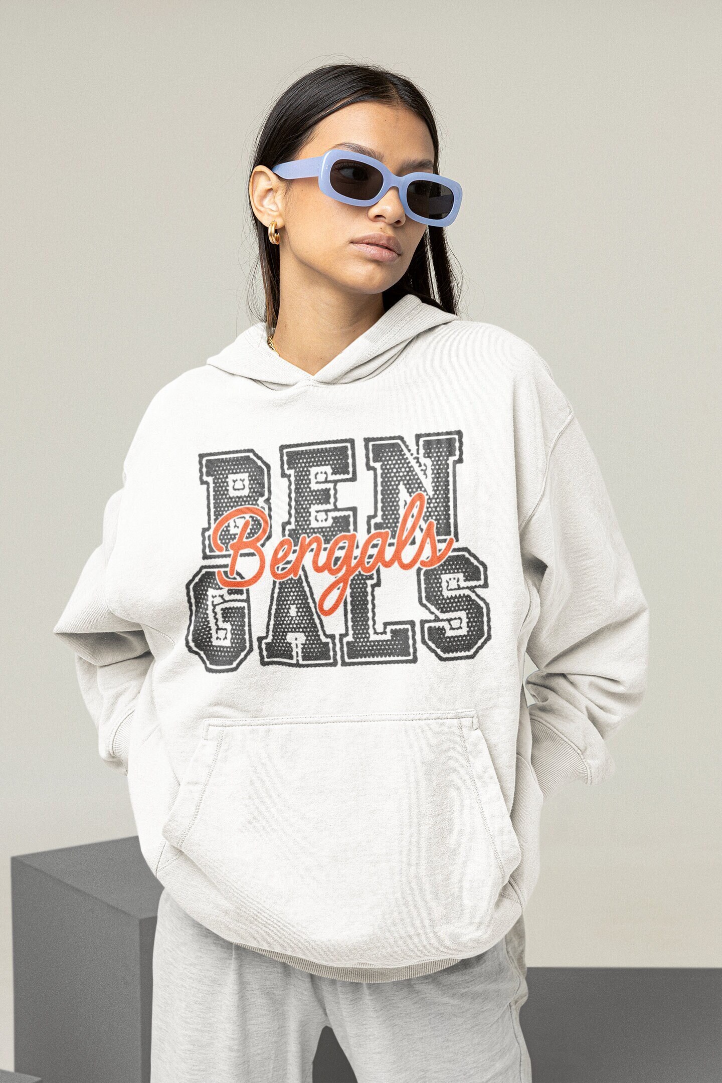 Bengals Football, Distressed Retro Letters PNG (digital Print) - Etsy