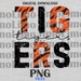 Tigers Png Distressed Retro Vintage Letters Files Digital - Etsy
