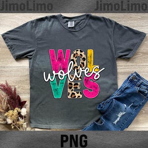 Wolves Png Distressed Leopard Cheetah Pattern Retro Vintage Letters ...
