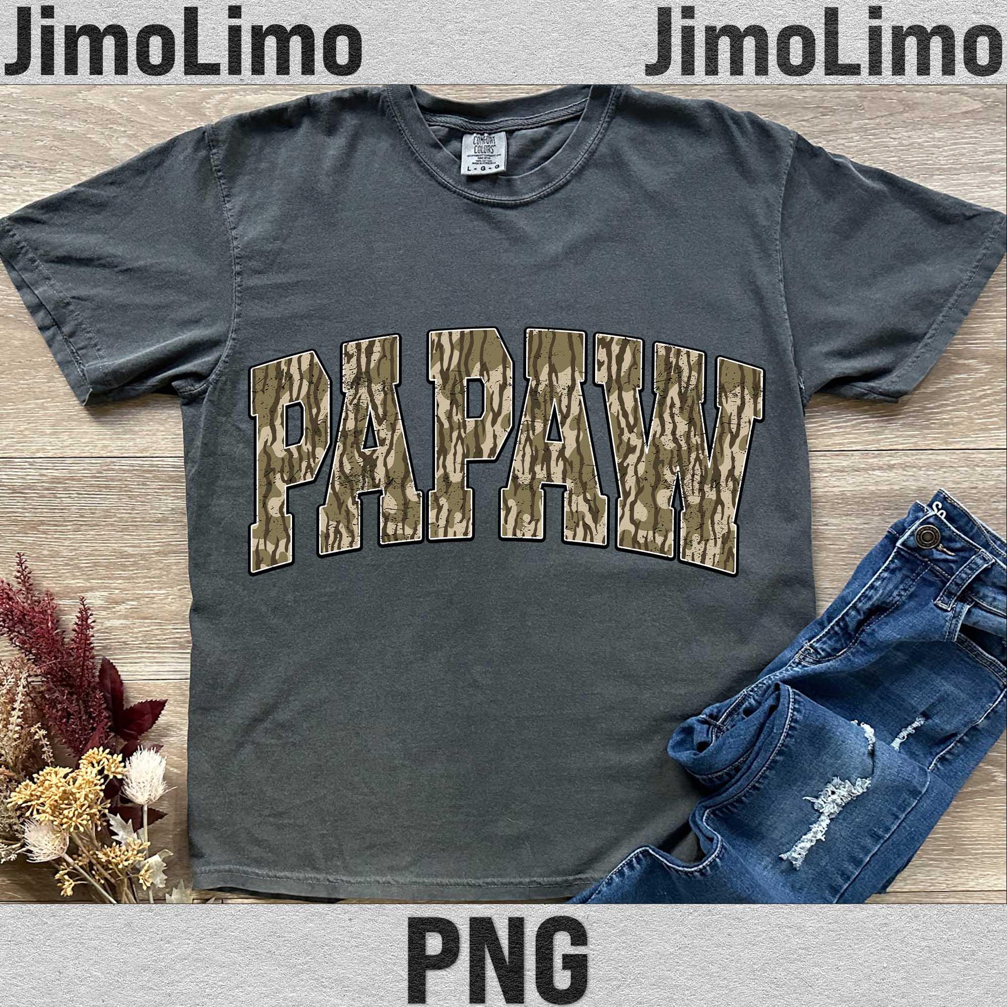 Retro Camo Papaw PNG: Distressed Varsity Design (digital Download - Etsy