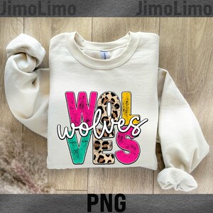 Wolves Png Distressed Leopard Cheetah Pattern Retro Vintage Letters ...