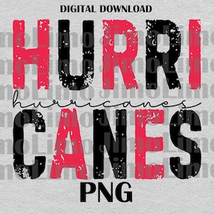 Hurricanes Png Distressed Retro Vintage Letters Files Hurricane Digital ...