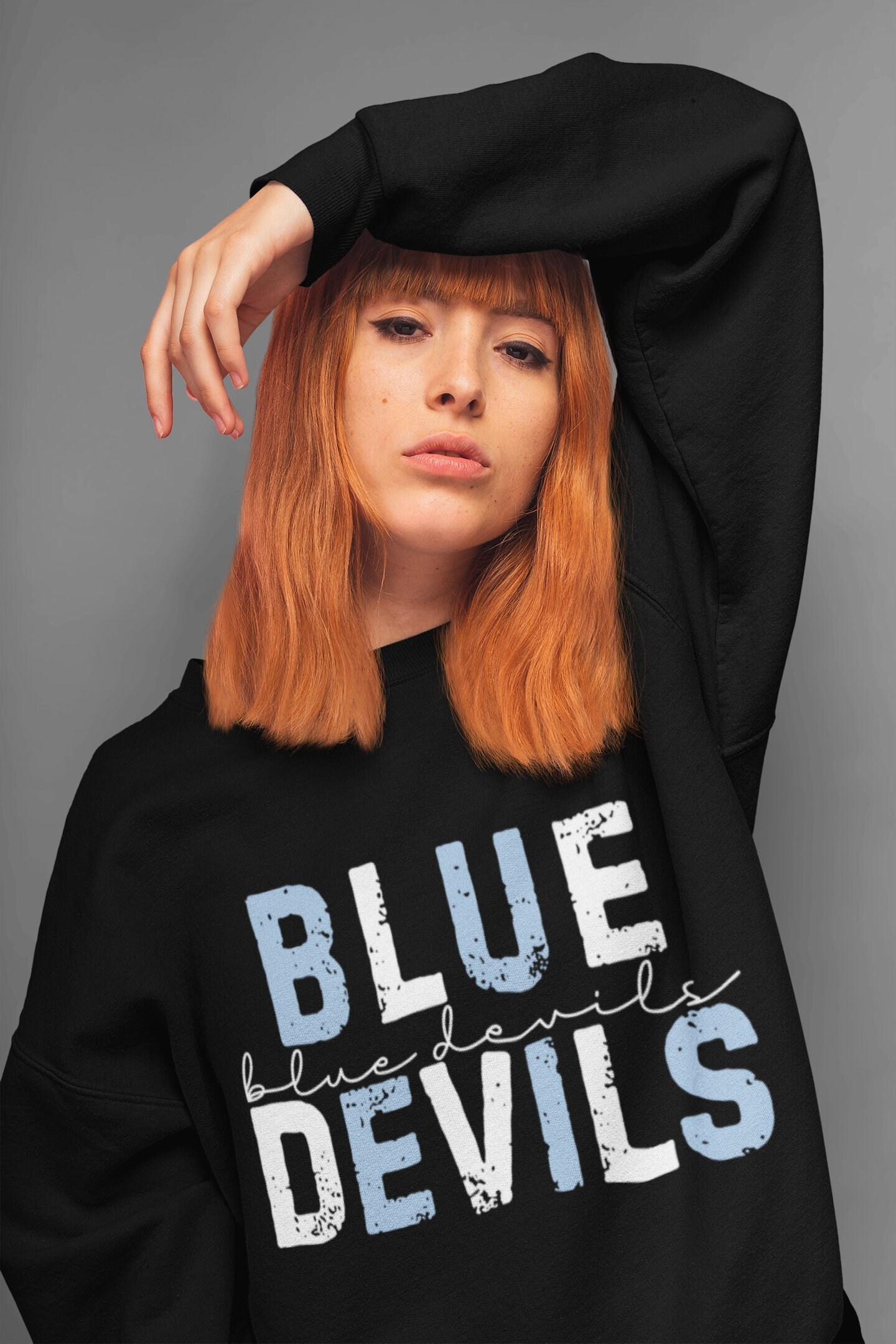 Blue Devils Png Distressed Retro Vintage Letters Files Digital Blue ...