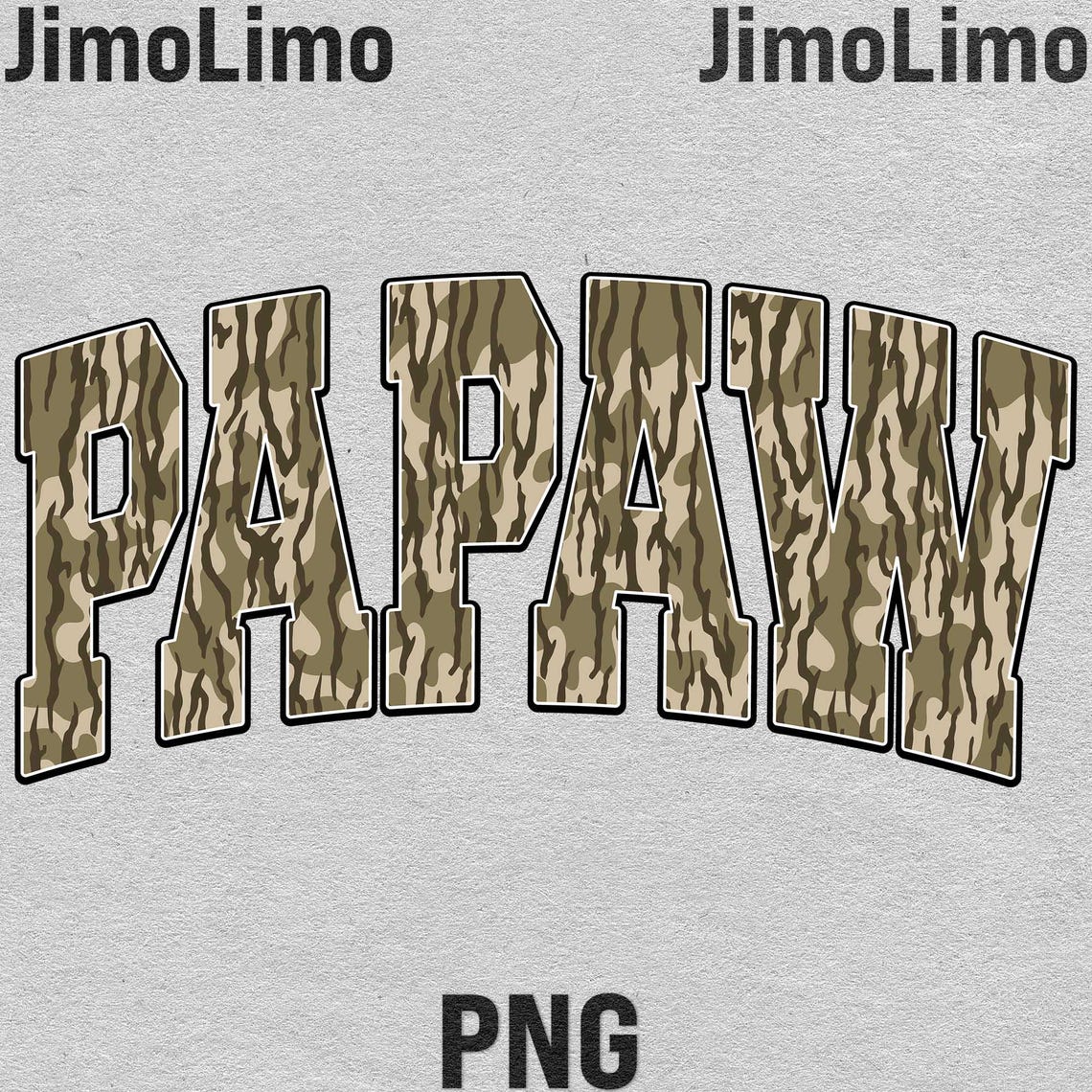 Retro Camo Papaw PNG: Distressed Varsity Design (digital Download - Etsy