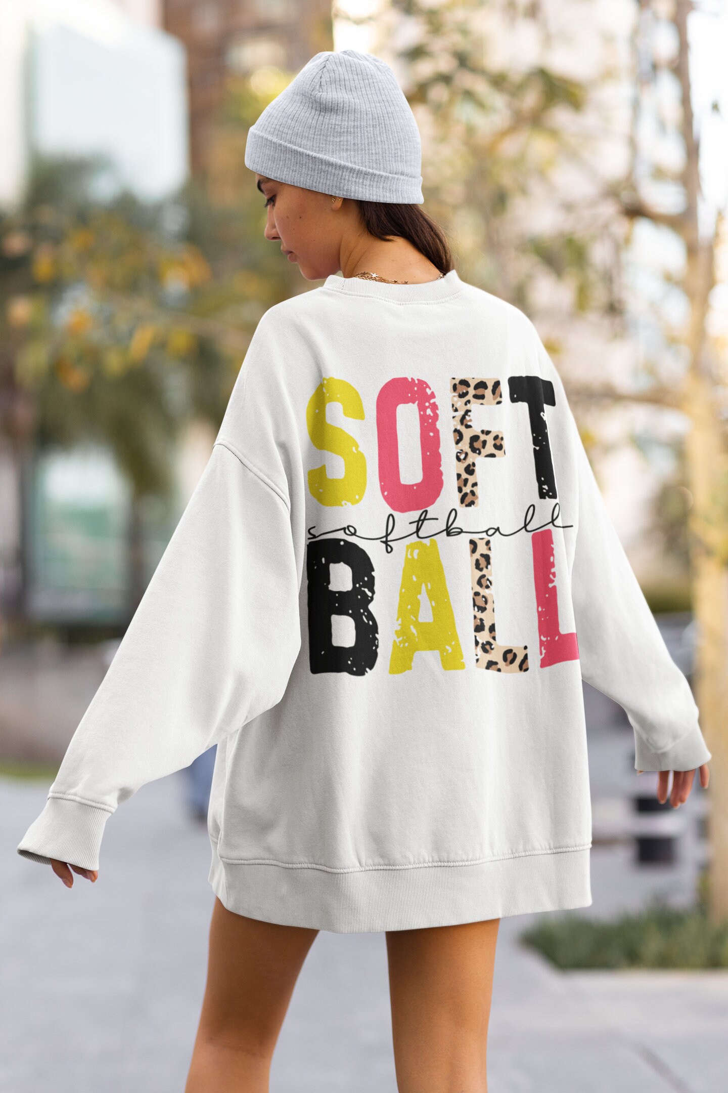 Softball Png Distressed Leopard Retro Vintage Letters Files - Etsy