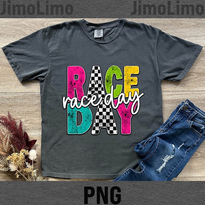 Race Day PNG File: Checker Pattern Distressed Design Digital Download ...