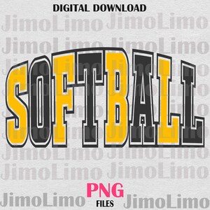 Softball SVG PNG 4 Designs Retro Vintage Digital Print Vibes Softball ...
