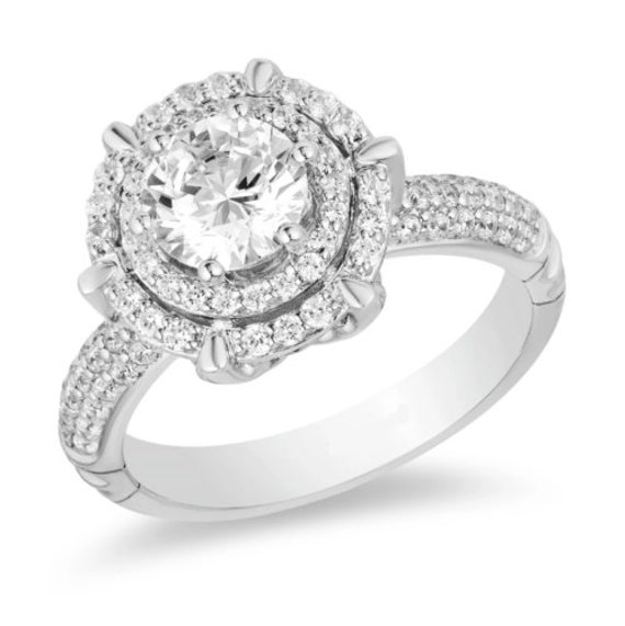 1CT Diamond Enchanted Disney Aladdin Jasmine Double Frame Engagement Wedding Ring in 925 Sterling Silver Christmas Anniversary Gift for Her Etsy