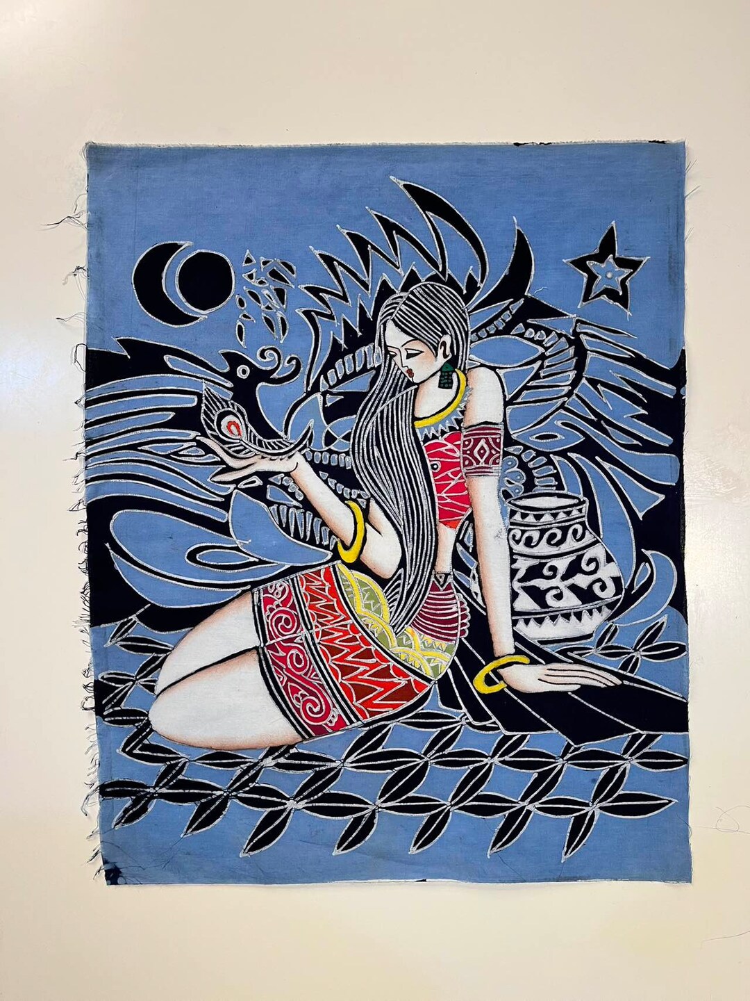 Batik Wall Hanging of Abstract China Culture Minorities Art - Etsy