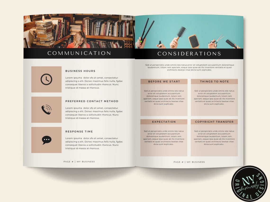 CLIENT Onboarding Template | Canva Employee Handbook Packet | New ...