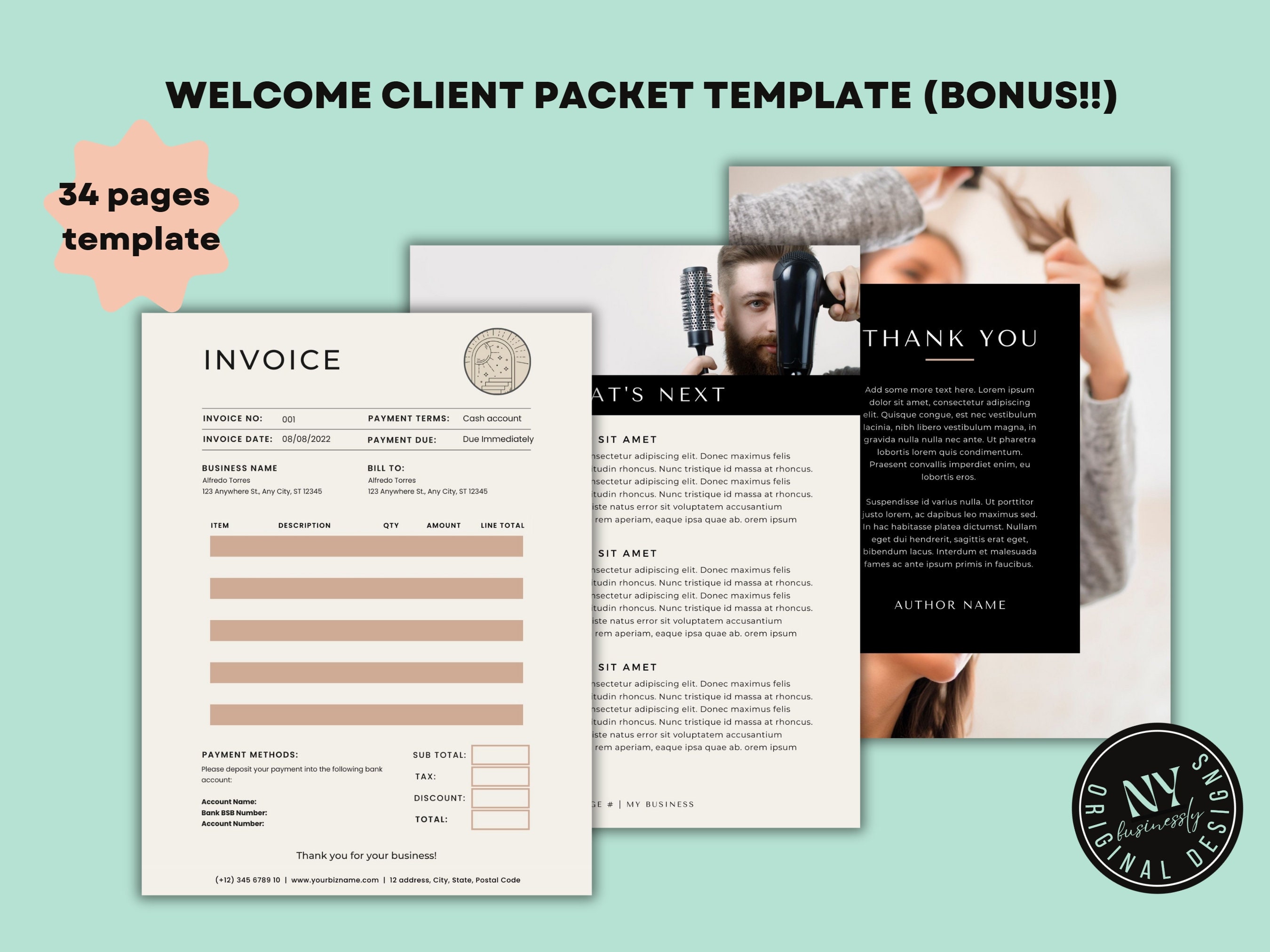 Hair Styling Forms Bundle Liability Form Pre-treatment - Etsy