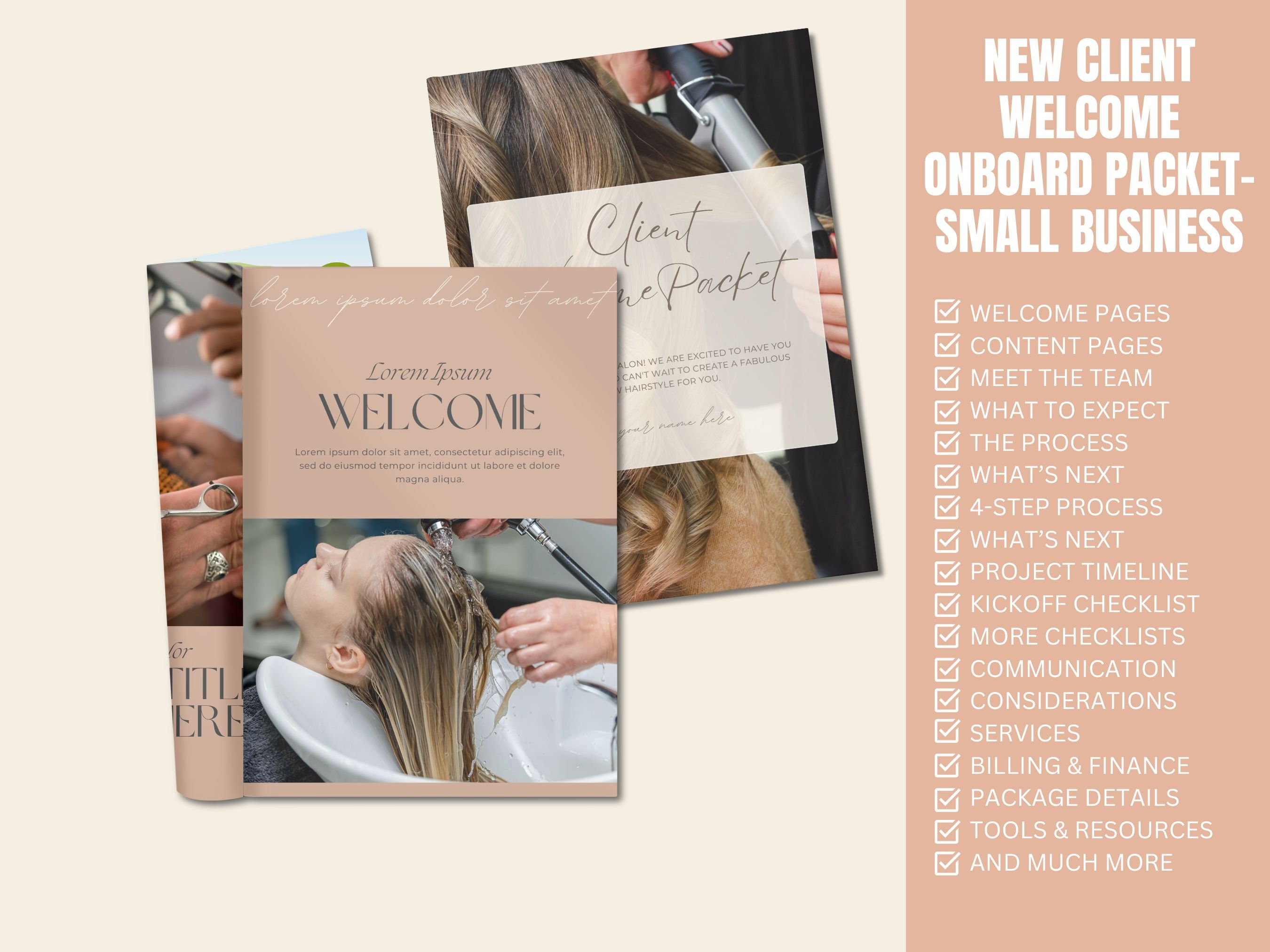 CLIENT Onboarding Template | Canva Employee Handbook Packet | New ...