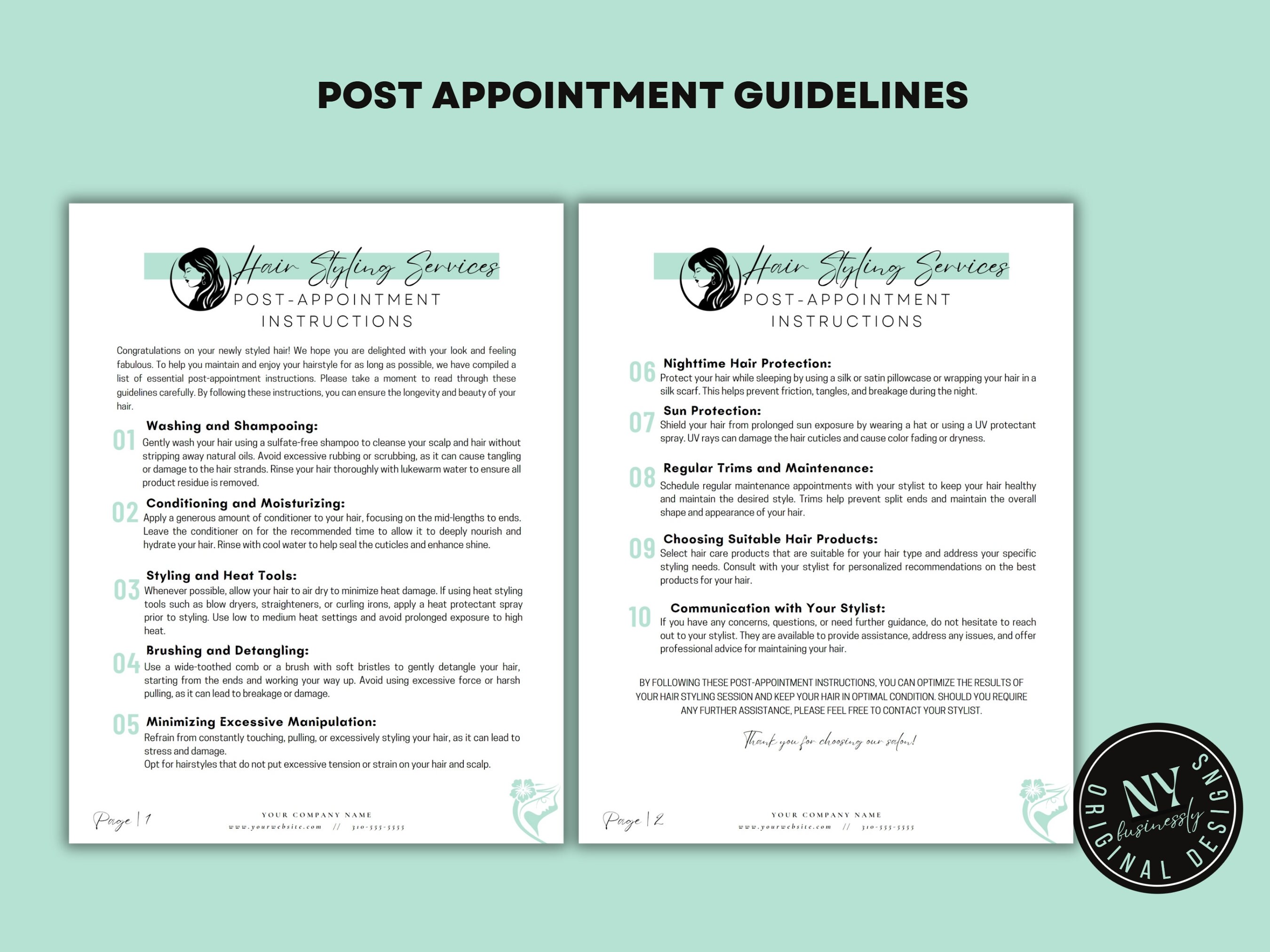 Hair Styling Forms Bundle Liability Form Pre-treatment - Etsy