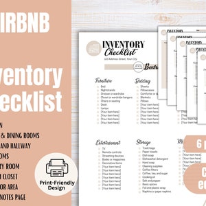 Airbnb Inventory Checklist Airbnb Signage, Vacation Rental, Wifi Sign ...