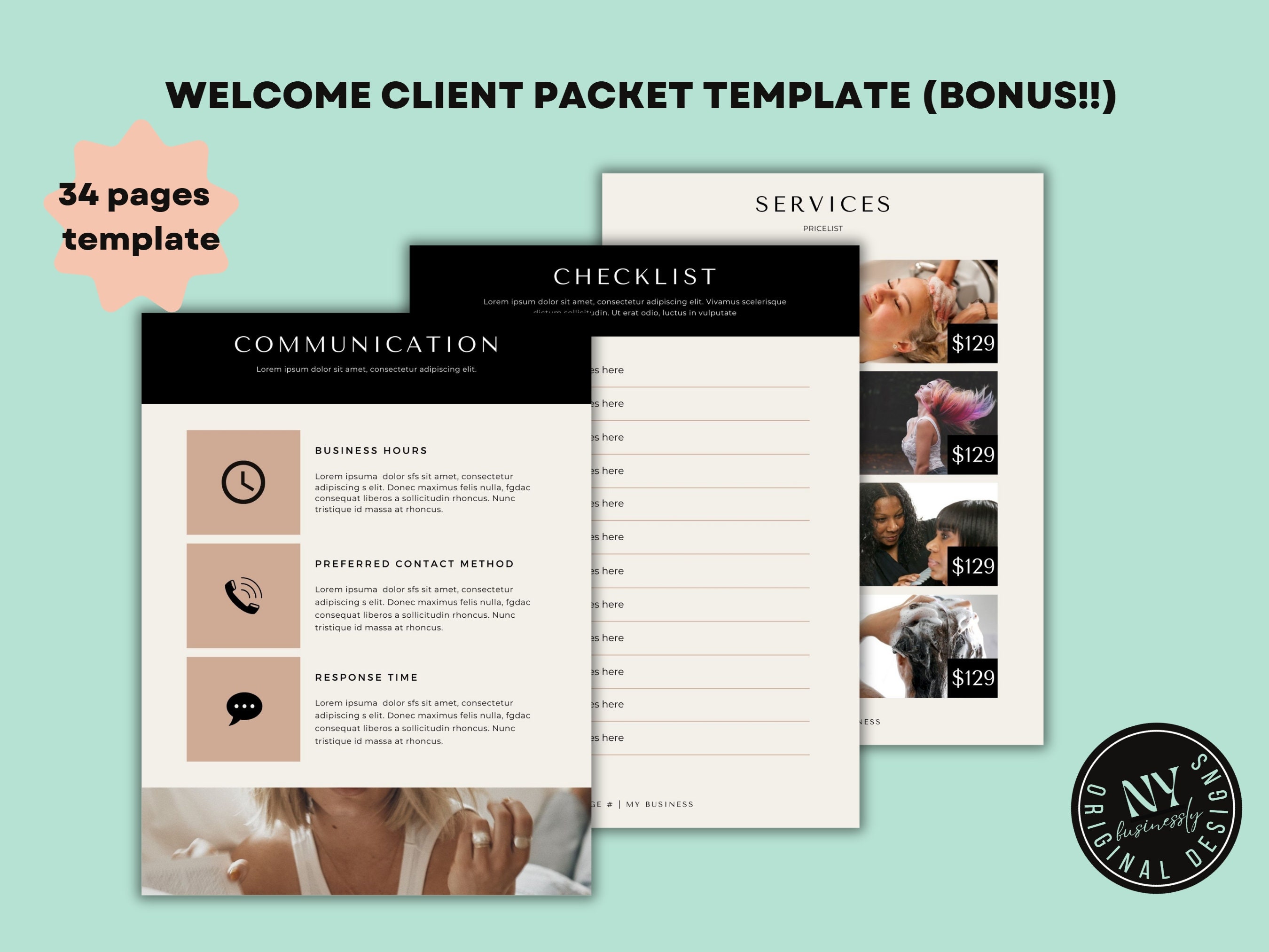 Hair Styling Forms Bundle Liability Form Pre-treatment - Etsy