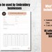 Embroidery Business Customer Design Approval Form, Canva Template ...