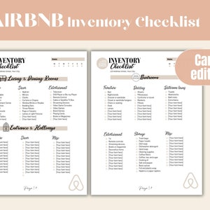 Airbnb Inventory Checklist Airbnb Signage, Vacation Rental, Wifi Sign ...