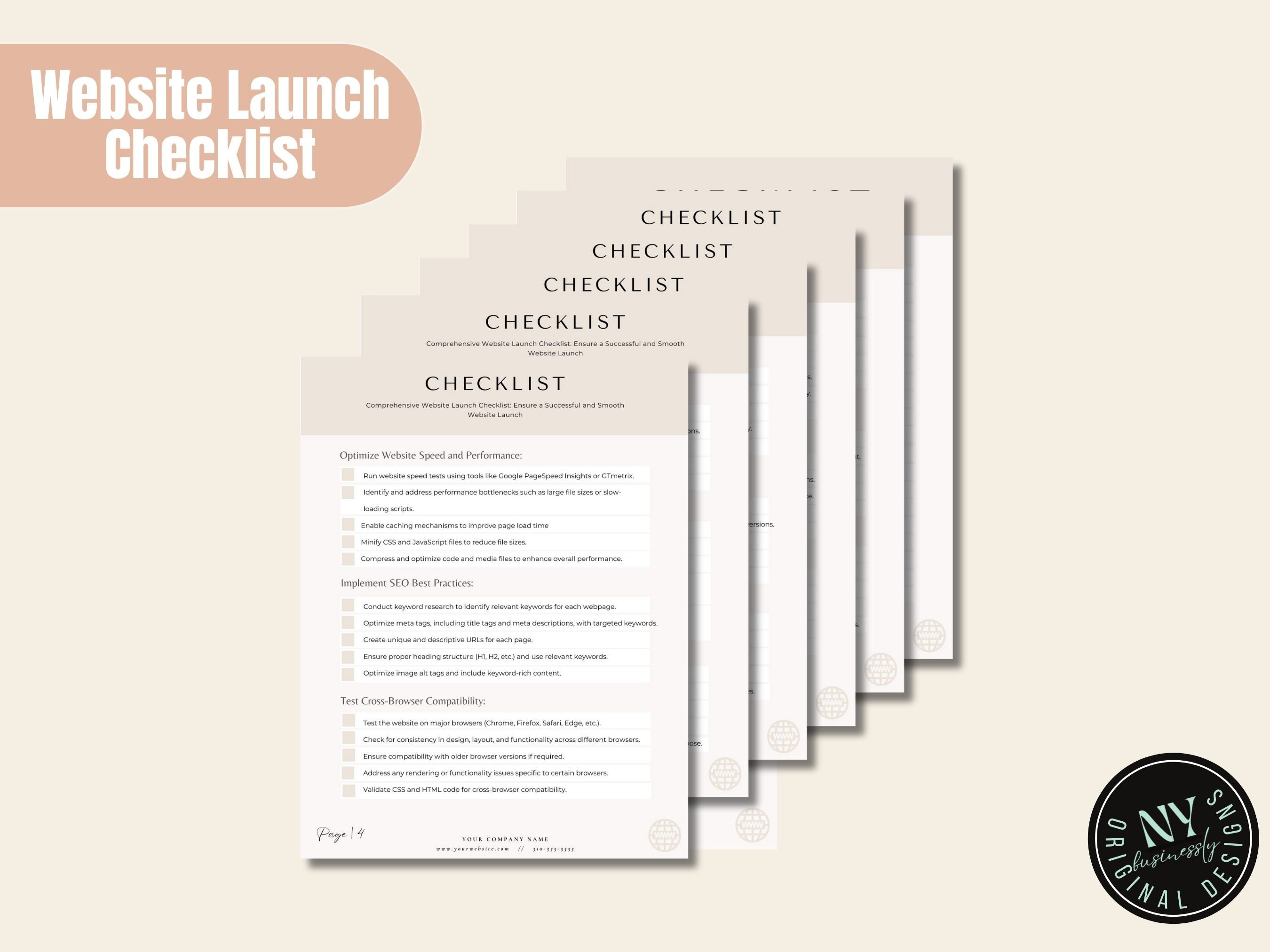 Web Design Forms Bundle - Contract Form, Web Design Contract, Client ...