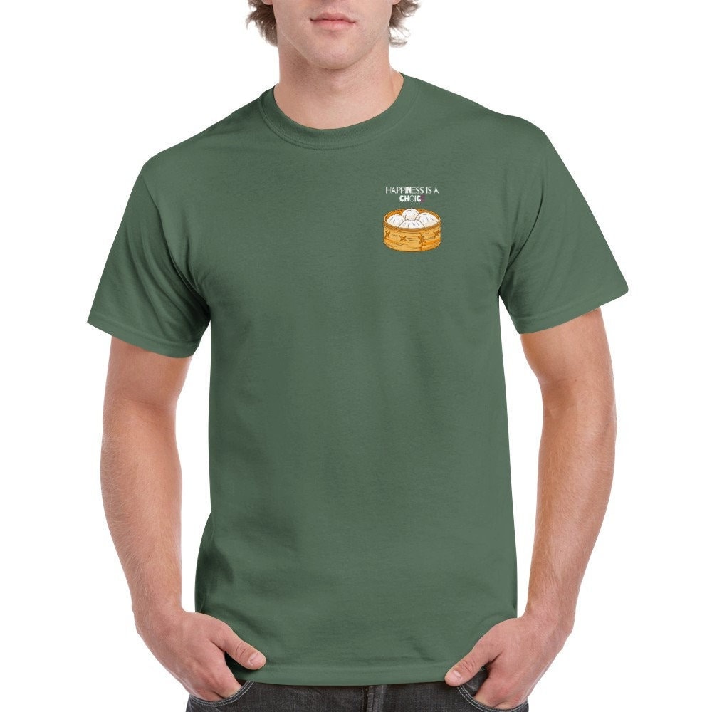 Delightful Xiao Long Bao Unisex T-shirt Dumpling Print Tee for Foodies ...