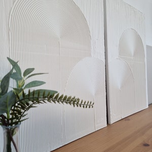 Diptyque : Art mural texturé | Art minimaliste | Décoration murale ...