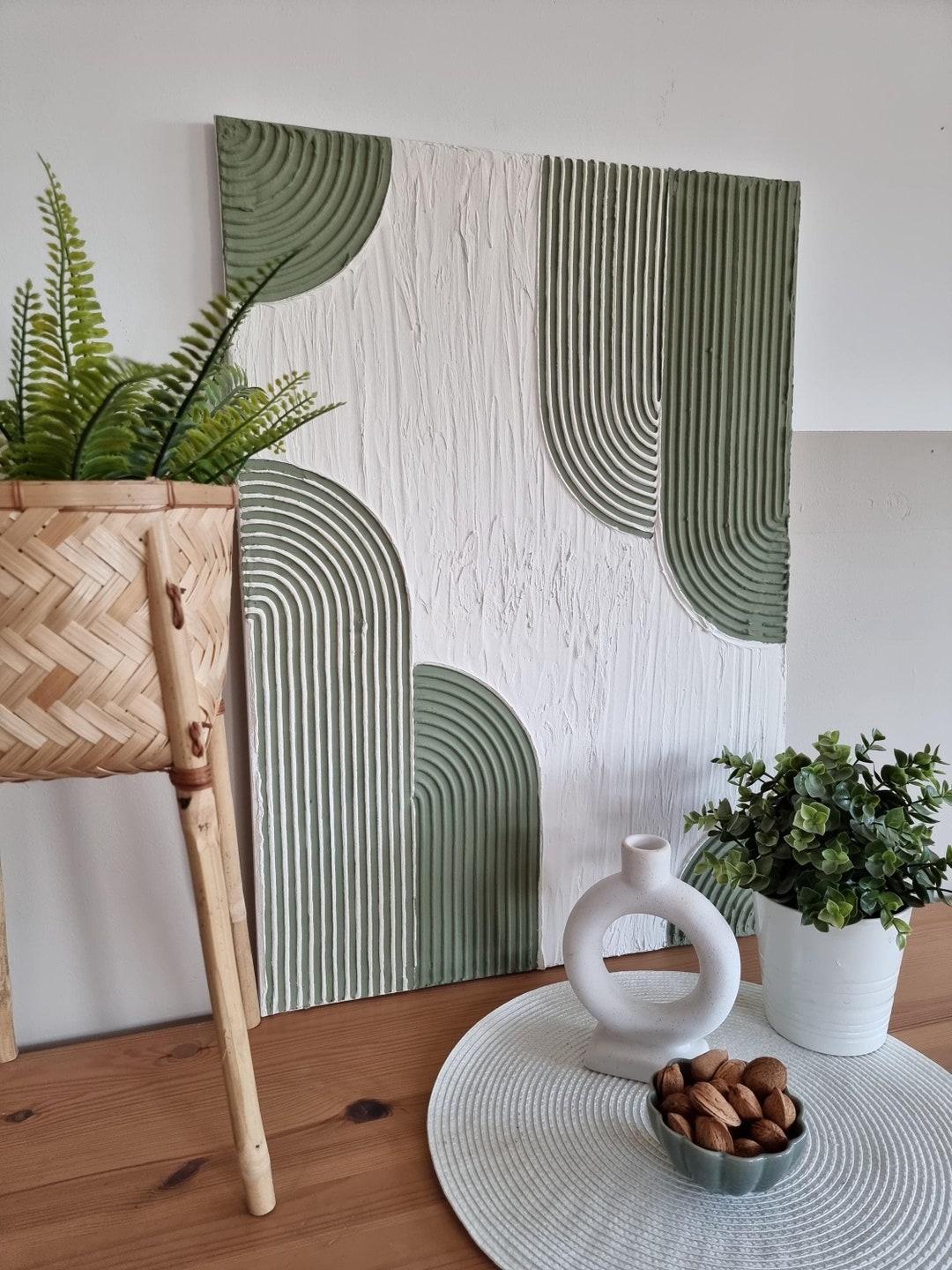 ART TEXTURÉ Art mural texturé art minimaliste Décoration murale Boîte ...