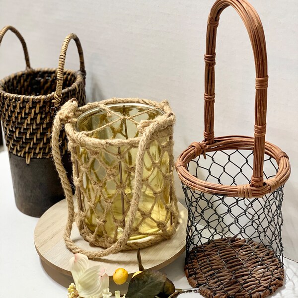 Decorative Baskets With Handles - Etsy