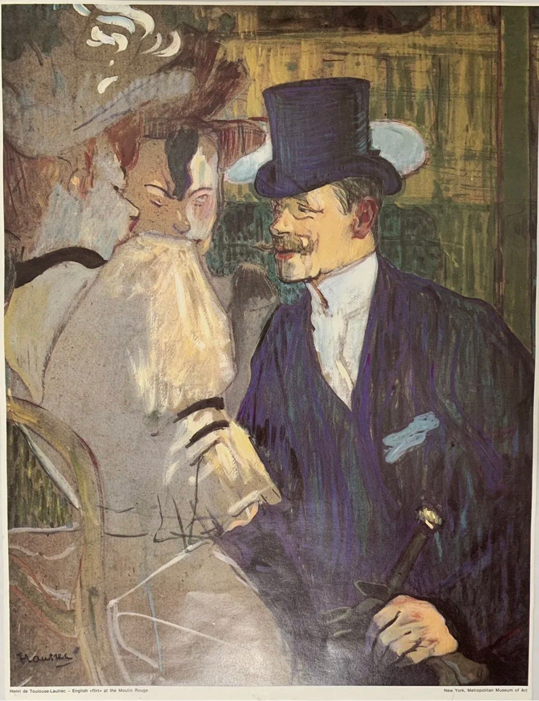 Lautrec Art Print Henri De Toulouse-lautrec “the Englishman at the ...