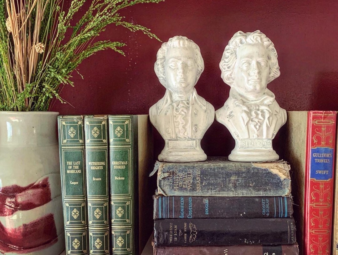 Vintage Beethoven and Mozart Bust Set of 2 Head Busts Mid Century - Etsy