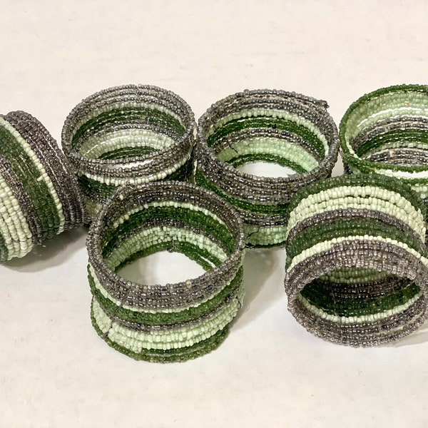 Beaded Napkin Ring - Etsy