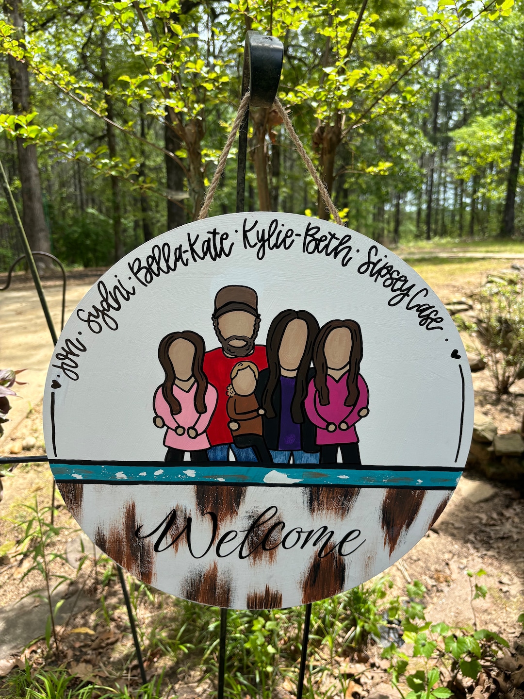 Western Family Door Sign - Etsy