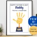 Daddy Handprint Art - Father's Day Printable - DIY Craft Activity for ...