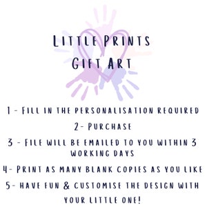 Personalised Handprint Art Poem - Mothers Day Gift - DIY Craft Activity ...