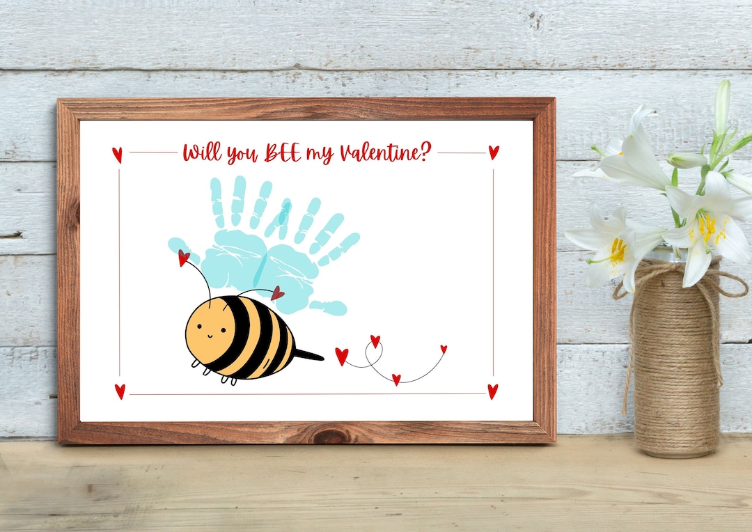 Valentine Handprint Activity Wall Art - DIY Craft for Baby, Toddler and ...