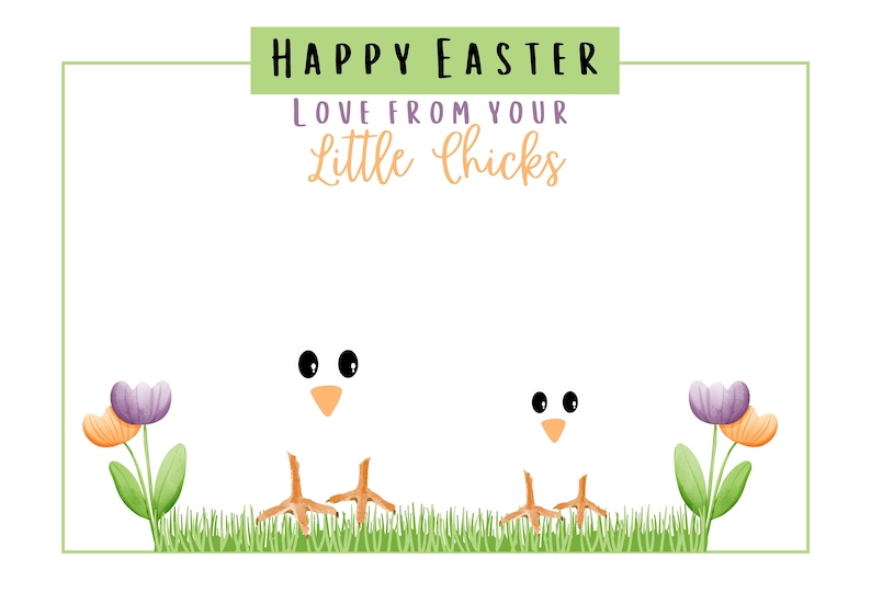 Happy Easter Handprint Activity Wall Art - Easter Chick - DIY Craft ...