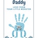 Monster Handprint Art - Father's Day Handprint Printable - DIY Craft ...
