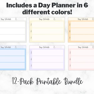 Printable Kids Planner Bundle: Daily & Weekly Visual Schedule (digital ...