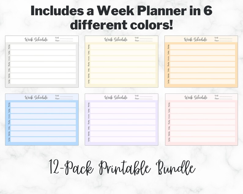 Printable Daily and Weekly Planner for Kids, Printable Kids Calendar ...