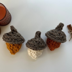 CROCHET PATTERN - Chunky Acorn - Crochet Acorn - Crochet Fall Decor ...