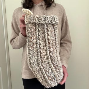 CROCHET PATTERN - Braided Puff Christmas Stocking - Crochet Stocking ...