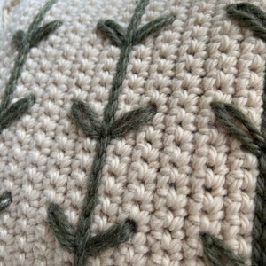 CROCHET PATTERN - Botanical Pillow - Crochet Home Decor - Crochet Throw ...