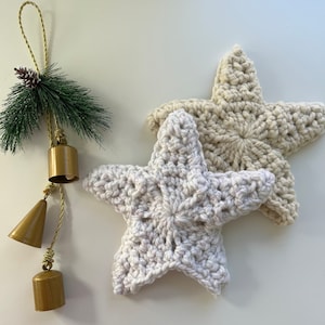Crochet Star Tree Topper Pattern: Bulky Wool Christmas Decor (PDF ...