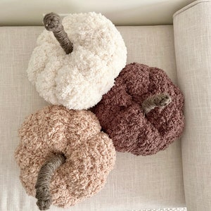 CROCHET PATTERN - Sherpa Pumpkin Pillow - Crochet Pumpkin - Crochet ...