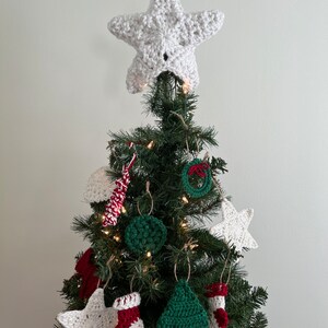 Crochet Star Tree Topper Pattern: Bulky Wool Christmas Decor (PDF ...